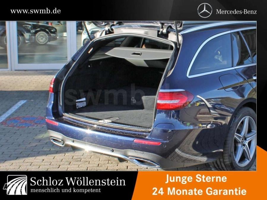 Blue Mercedes-Benz E 300 2020 in Kaunas, with an engine capacity of 2.00 L and mileage of 91 thousand km for 33187 €, photo 12 on AUTOMOTO.COM.LV