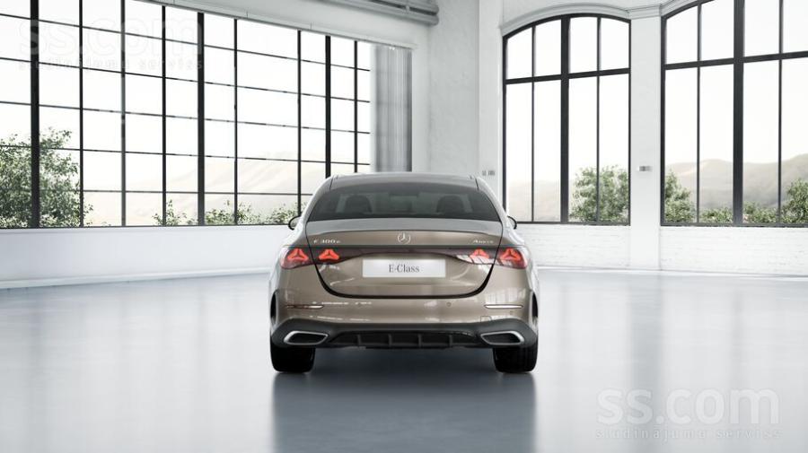 Brown Mercedes-Benz E 300 2026 in Riga, with an engine capacity of 2.00 L and mileage of 10 thousand km for 73900 €, photo 6 on AUTOMOTO.COM.LV
