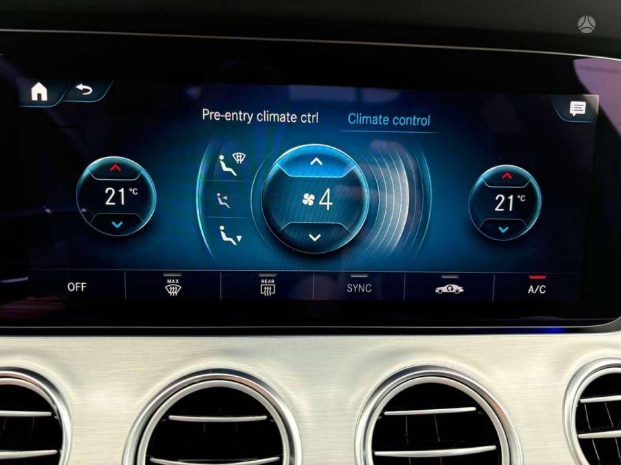 Zaļš Mercedes-Benz E 300 2021 Viļņa, ar dzinēja tilpumu 1.95 L un nobraukumu 264 tūkst. km par 25200 €, foto 21 vietnē AUTOMOTO.COM.LV