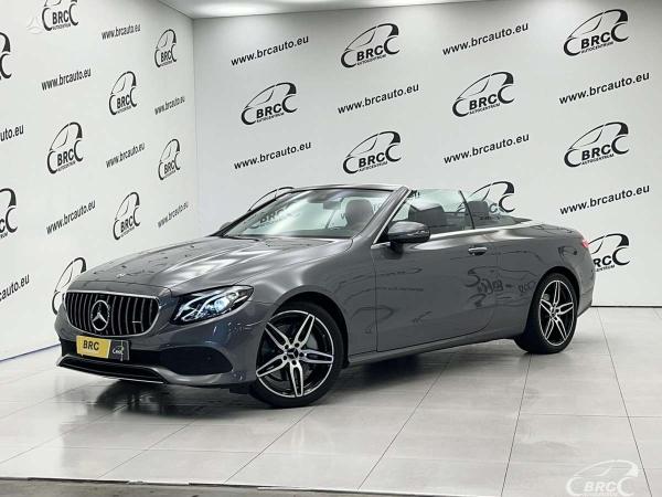 Grey Mercedes-Benz E 300 2018 in Vilnius, with an engine capacity of 1.99 L and mileage of 102 thousand km for 27900 €, photo 1 on AUTOMOTO.COM.LV