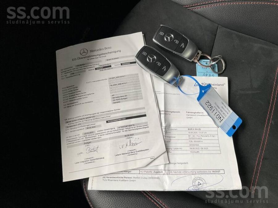 Серый Мерседес Е 300 2022 в Рига, объемом двигателя 3.00 л и пробегом 77 тыс. км за 33500 €, фото 8 на AUTOMOTO.COM.LV