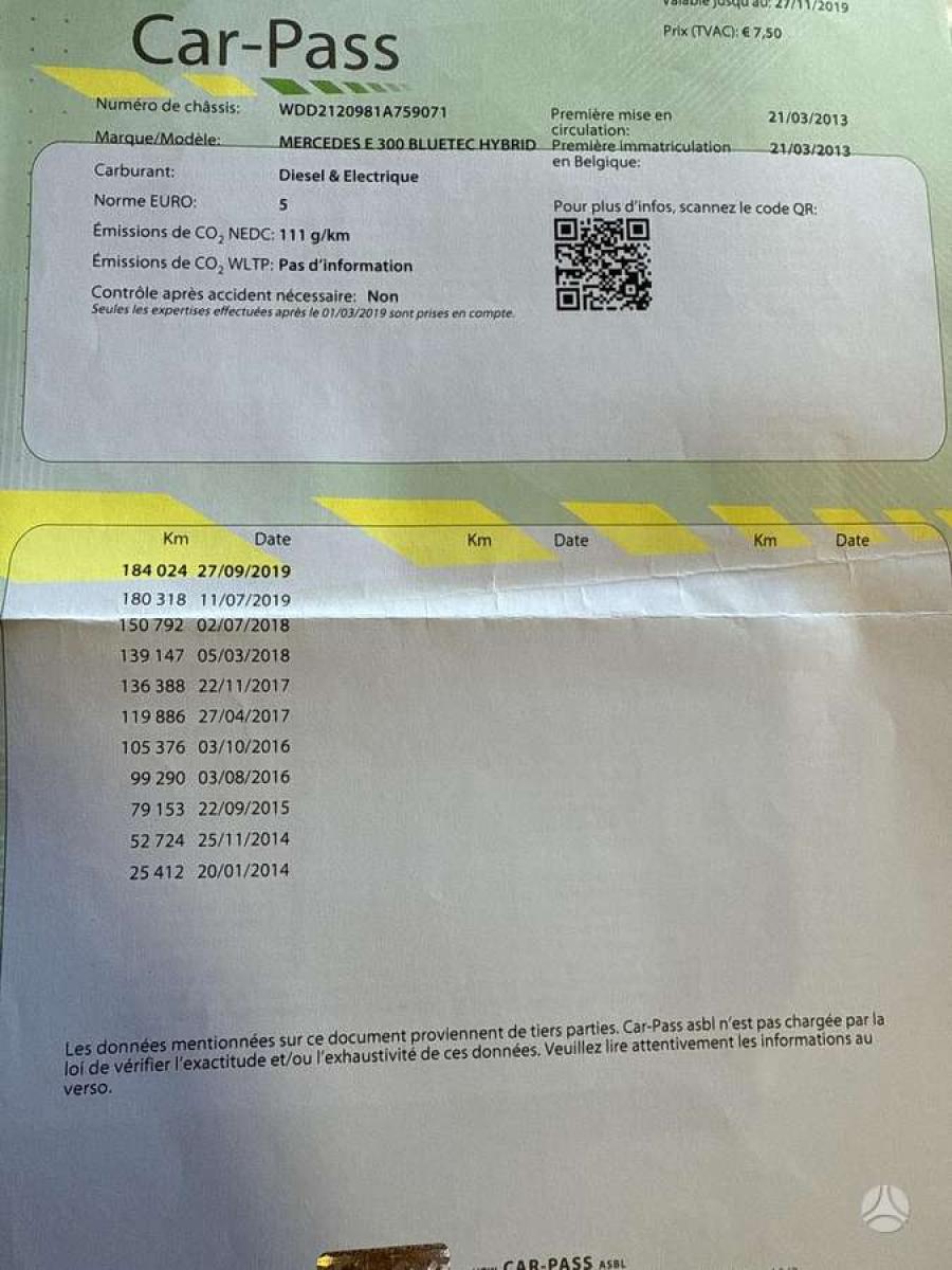 Серый Мерседес Е 300 2013 в Тельшяй, объемом двигателя 0.00 л и пробегом 239 тыс. км за 8800 €, фото 12 на AUTOMOTO.COM.LV