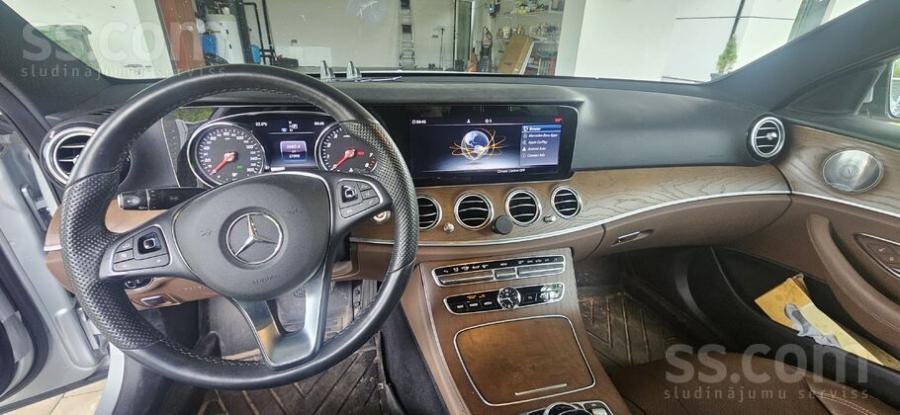 Pelēks Mercedes-Benz E 300 2018 Jelgava, ar dzinēja tilpumu 2.00 L un nobraukumu 57 tūkst. km par 27500 €, foto 7 vietnē AUTOMOTO.COM.LV