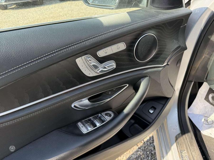 Grey Mercedes-Benz E 300 2019 in Siauliai, with an engine capacity of 1.95 L and mileage of 145 thousand km for 17700 €, photo 13 on AUTOMOTO.COM.LV