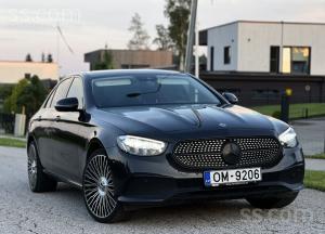 Grey Mercedes-Benz E 300 2022 in Valka, with an engine capacity of 2.00 L and mileage of 187 thousand km for 26690 €, photo  on AUTOMOTO.COM.LV
