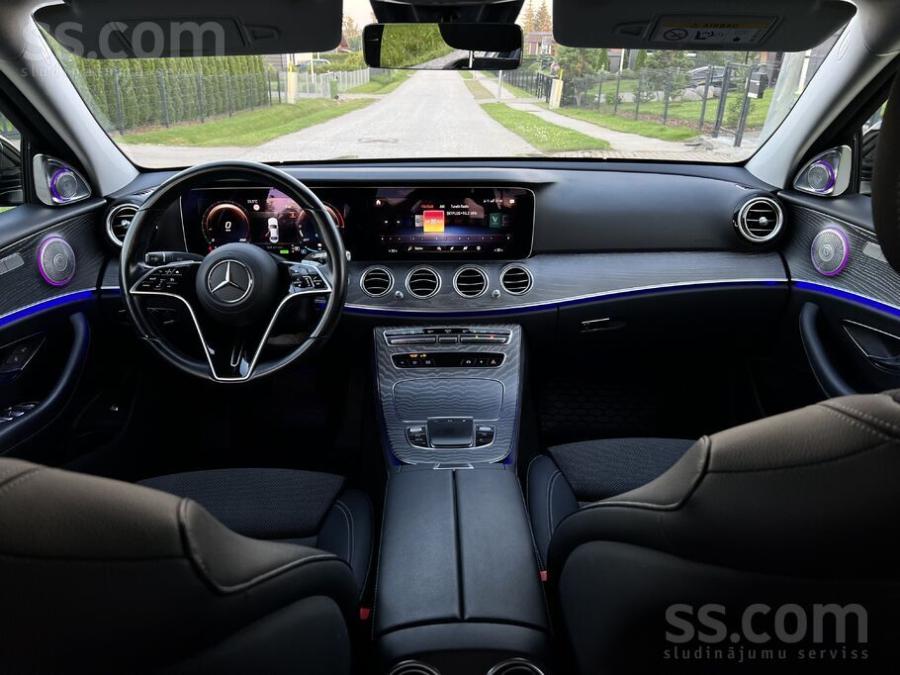 Grey Mercedes-Benz E 300 2022 in Valka, with an engine capacity of 2.00 L and mileage of 187 thousand km for 26690 €, photo 13 on AUTOMOTO.COM.LV