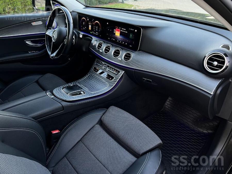 Grey Mercedes-Benz E 300 2022 in Valka, with an engine capacity of 2.00 L and mileage of 187 thousand km for 26690 €, photo 14 on AUTOMOTO.COM.LV