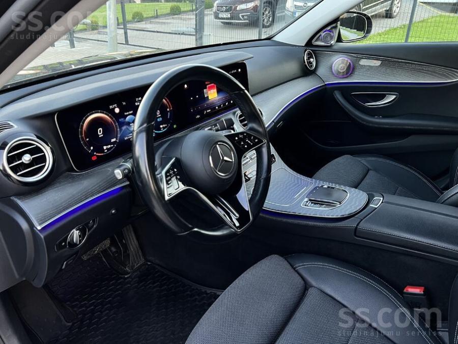 Grey Mercedes-Benz E 300 2022 in Valka, with an engine capacity of 2.00 L and mileage of 187 thousand km for 26690 €, photo 15 on AUTOMOTO.COM.LV