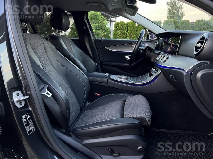 Grey Mercedes-Benz E 300 2022 in Valka, with an engine capacity of 2.00 L and mileage of 187 thousand km for 26690 €, photo 16 on AUTOMOTO.COM.LV