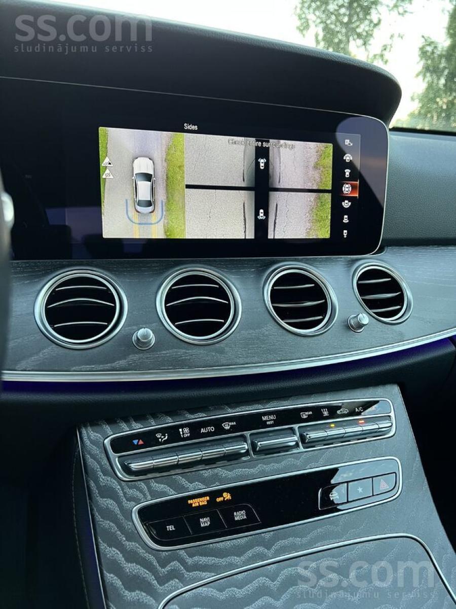 Grey Mercedes-Benz E 300 2022 in Valka, with an engine capacity of 2.00 L and mileage of 187 thousand km for 26690 €, photo 17 on AUTOMOTO.COM.LV