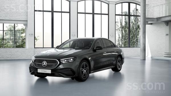 Pelēks Mercedes-Benz E 300 2023 Rīga, ar dzinēja tilpumu 2.00 L un nobraukumu 6 tūkst. km par 64900 €, foto 1 vietnē AUTOMOTO.COM.LV