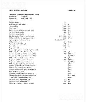 Серый Мерседес Е 300 2024 в Рига, объемом двигателя 2.00 л и пробегом 22 тыс. км за 75000 €, фото 12 на AUTOMOTO.COM.LV