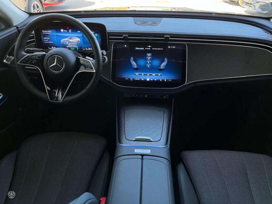 Grey Mercedes-Benz E 300 2024 in Kaunas, with an engine capacity of 2.00 L and mileage of 6 thousand km for 48400 €, photo 12 on AUTOMOTO.COM.LV