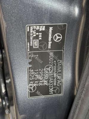 Grey Mercedes-Benz E 300 2013 in Vilnius, with an engine capacity of 2.20 L and mileage of 369 thousand km for 6200 €, photo 37 on AUTOMOTO.COM.LV