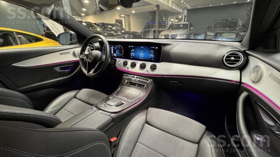 Pelēks Mercedes-Benz E 300 2022 Rīga, ar dzinēja tilpumu 2.00 L un nobraukumu 40 tūkst. km par 32990 €, foto 14 vietnē AUTOMOTO.COM.LV