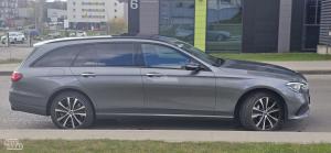 Grey Mercedes-Benz E 300 2022 in Vilnius, with an engine capacity of 2.00 L and mileage of 162 thousand km for 35555 €, photo 5 on AUTOMOTO.COM.LV
