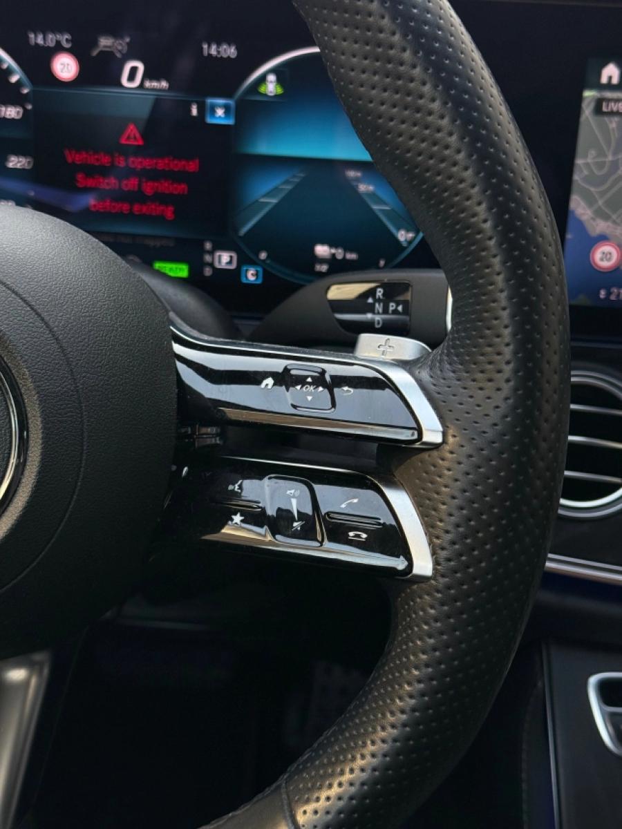 Pelēks Mercedes-Benz E 300 2022 Rīga, ar dzinēja tilpumu 2.00 L un nobraukumu 61 tūkst. km par 36980 €, foto 19 vietnē AUTOMOTO.COM.LV