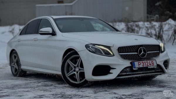 White Mercedes-Benz E 300 2017 in Vilnius, with an engine capacity of 2.00 L and mileage of 198 thousand km for 19500 €, photo 2 on AUTOMOTO.COM.LV