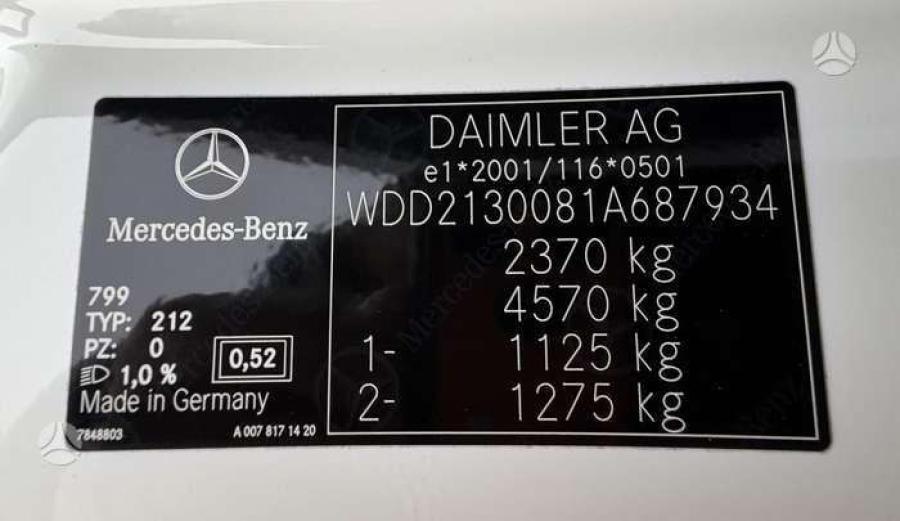 Balts Mercedes-Benz E 300 2019 Šauļi, ar dzinēja tilpumu 1.95 L un nobraukumu 158 tūkst. km par 24999 €, foto 37 vietnē AUTOMOTO.COM.LV