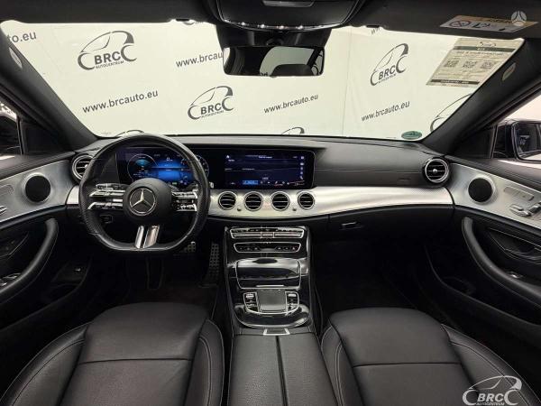 White Mercedes-Benz E 300 2021 in Vilnius, with an engine capacity of 1.95 L and mileage of 105 thousand km for 27900 €, photo 5 on AUTOMOTO.COM.LV