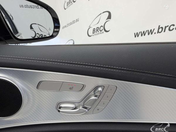 White Mercedes-Benz E 300 2021 in Vilnius, with an engine capacity of 1.95 L and mileage of 105 thousand km for 27900 €, photo 11 on AUTOMOTO.COM.LV