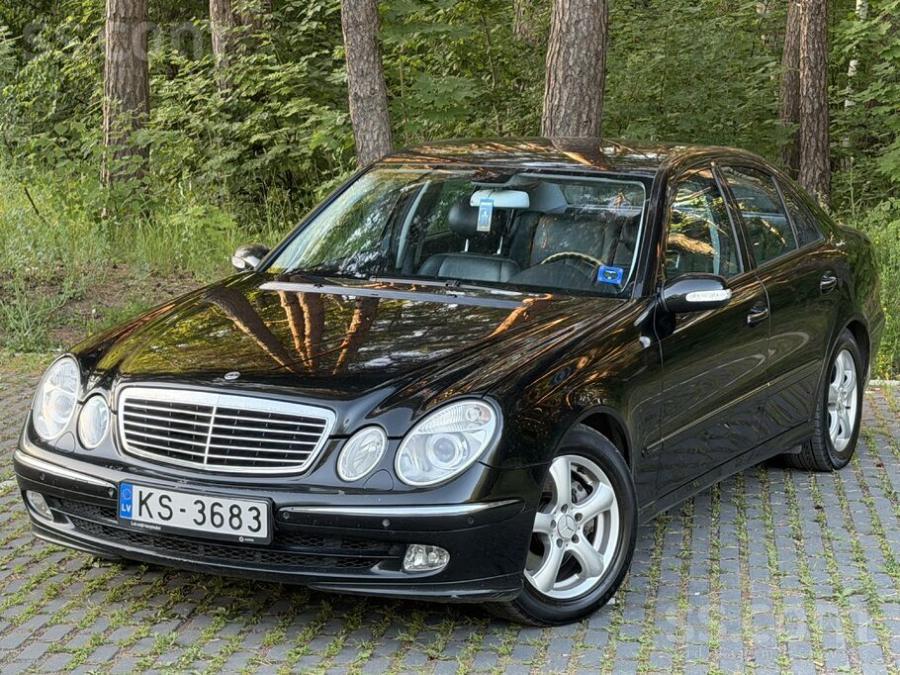 Black Mercedes-Benz E 320 2003 in Jurmala, with an engine capacity of 3.20 L and mileage of 397 thousand km for 1500 €, photo 1 on AUTOMOTO.COM.LV