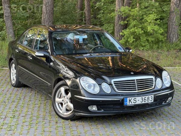 Black Mercedes-Benz E 320 2003 in Jurmala, with an engine capacity of 3.20 L and mileage of 397 thousand km for 1500 €, photo 3 on AUTOMOTO.COM.LV
