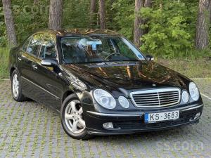 Black Mercedes-Benz E 320 2003 in Jurmala, with an engine capacity of 3.20 L and mileage of 397 thousand km for 1500 €, photo 4 on AUTOMOTO.COM.LV