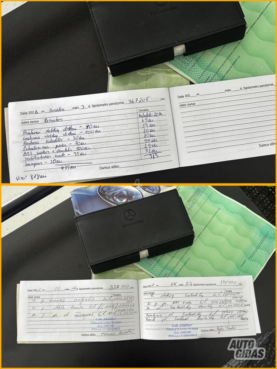 Black Mercedes-Benz E 320 2004 in Kaunas, with an engine capacity of 3.20 L and mileage of 368 thousand km for 4550 €, photo 22 on AUTOMOTO.COM.LV