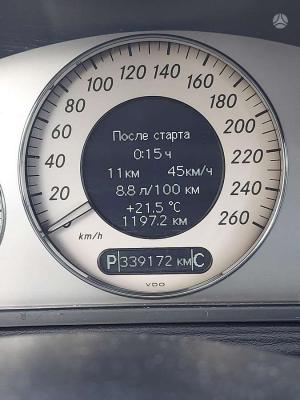Melns Mercedes-Benz E 320 2007 Viļņa, ar dzinēja tilpumu 3.20 L un nobraukumu 340 tūkst. km par 3400 €, foto 12 vietnē AUTOMOTO.COM.LV