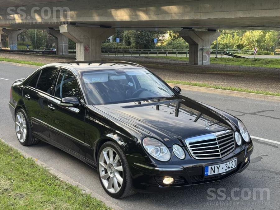 Black Mercedes-Benz E 320 2007 in Riga, with an engine capacity of 3.00 L and mileage of 255 thousand km for 10999 €, photo 26 on AUTOMOTO.COM.LV