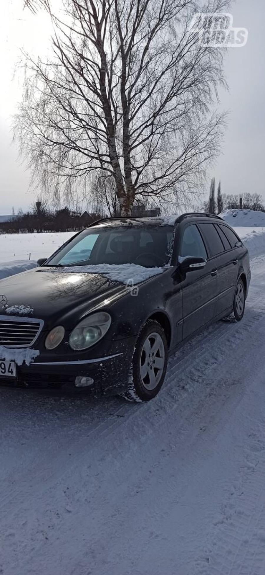 Black Mercedes-Benz E 320 2003 in Klaipeda, with an engine capacity of 3.20 L and mileage of 340 thousand km for 1900 €, photo 1 on AUTOMOTO.COM.LV