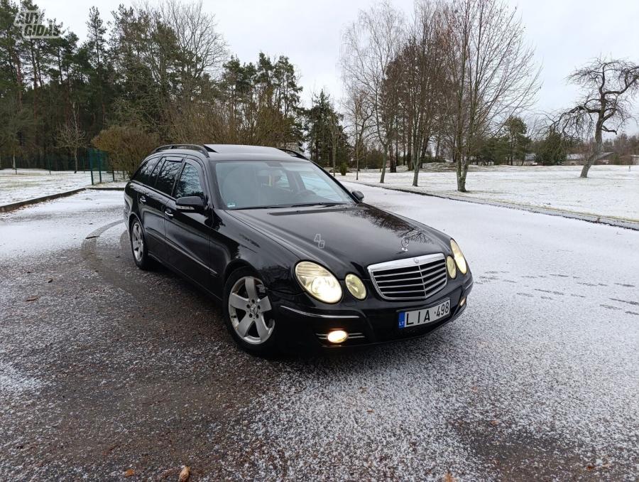Black Mercedes-Benz E 320 2007 in Vilnius, with an engine capacity of 3.00 L and mileage of 357 thousand km for 2850 €, photo 1 on AUTOMOTO.COM.LV