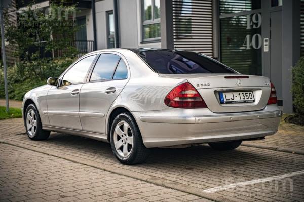 Grey Mercedes-Benz E 320 2003 in Riga, with an engine capacity of 3.20 L and mileage of 0 thousand km for 1490 €, photo 6 on AUTOMOTO.COM.LV