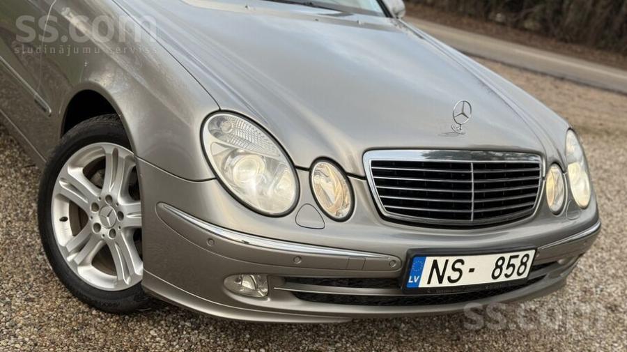 Grey Mercedes-Benz E 320 2004 in Jurmala, with an engine capacity of 3.20 L and mileage of 0 thousand km for 4950 €, photo 12 on AUTOMOTO.COM.LV