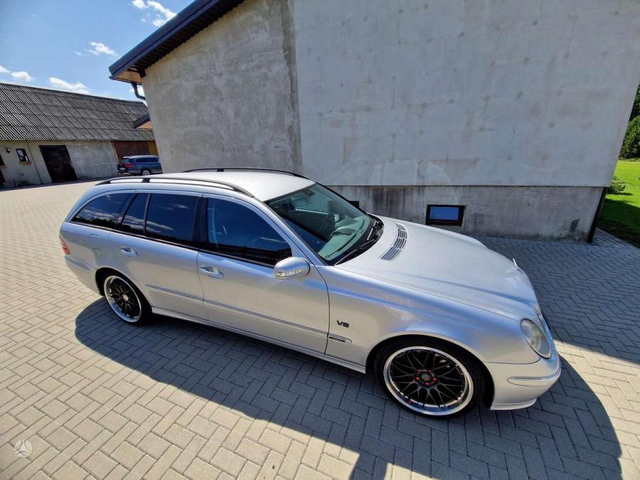 Grey Mercedes-Benz E 320 2006 in Klaipeda, with an engine capacity of 2.99 L and mileage of 373 thousand km for 4490 €, photo 16 on AUTOMOTO.COM.LV