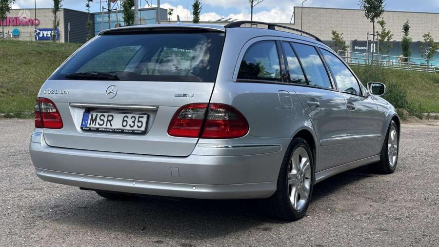 Grey Mercedes-Benz E 320 2007 in Vilnius, with an engine capacity of 2.99 L and mileage of 350 thousand km for 3600 €, photo 8 on AUTOMOTO.COM.LV
