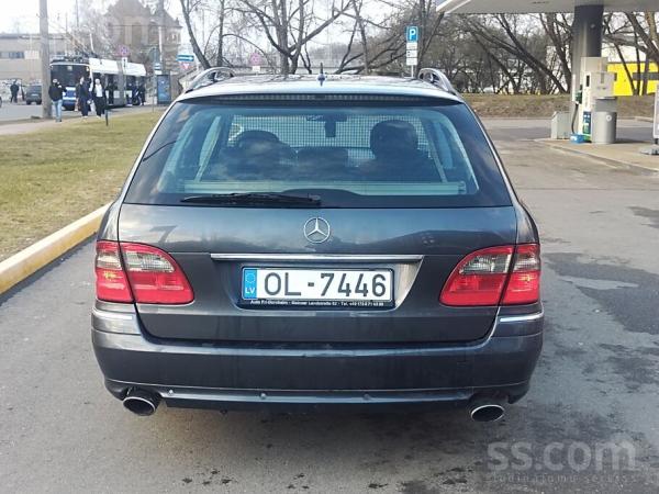 Grey Mercedes-Benz E 320 2008 in Riga, with an engine capacity of 3.00 L and mileage of 0 thousand km for 4990 €, photo 5 on AUTOMOTO.COM.LV