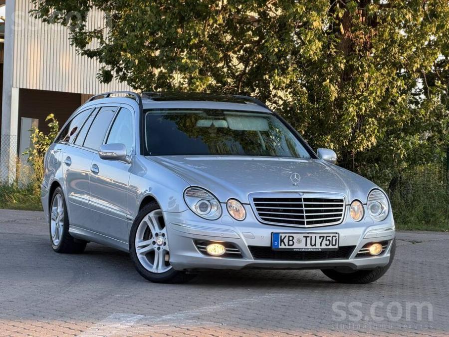 Grey Mercedes-Benz E 320 2008 in Riga, with an engine capacity of 3.00 L and mileage of 0 thousand km for 4350 €, photo 1 on AUTOMOTO.COM.LV