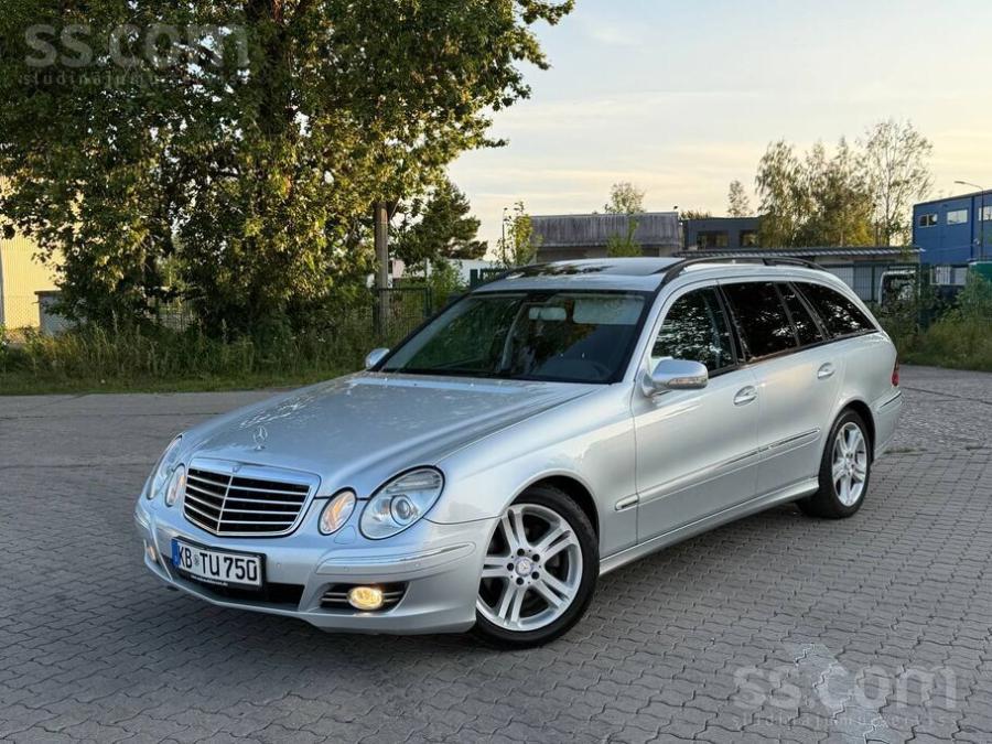Grey Mercedes-Benz E 320 2008 in Riga, with an engine capacity of 3.00 L and mileage of 0 thousand km for 4350 €, photo 6 on AUTOMOTO.COM.LV
