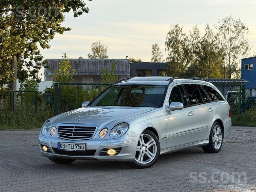 Grey Mercedes-Benz E 320 2008 in Riga, with an engine capacity of 3.00 L and mileage of 0 thousand km for 4350 €, photo 8 on AUTOMOTO.COM.LV