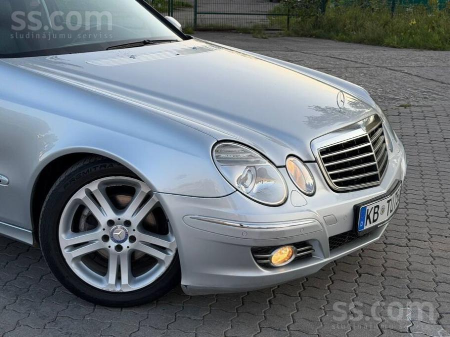 Grey Mercedes-Benz E 320 2008 in Riga, with an engine capacity of 3.00 L and mileage of 0 thousand km for 4350 €, photo 15 on AUTOMOTO.COM.LV