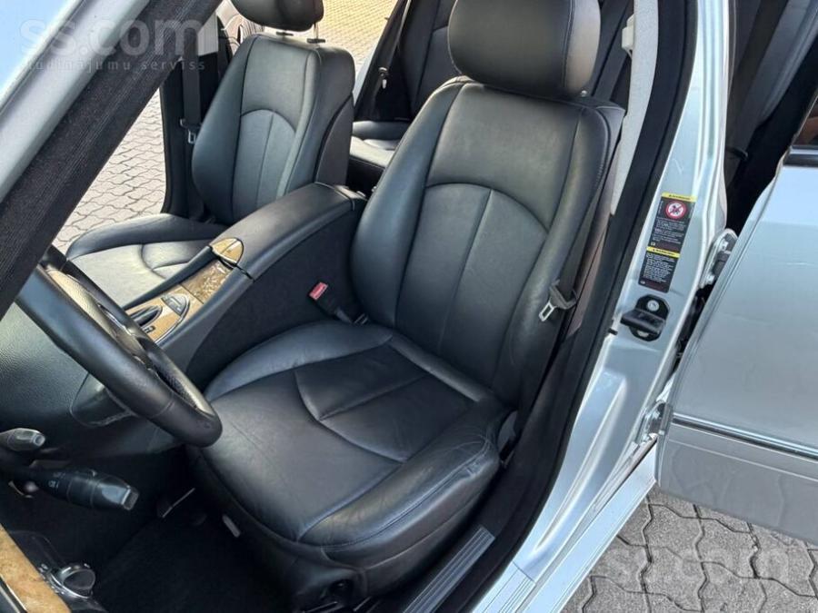 Grey Mercedes-Benz E 320 2008 in Riga, with an engine capacity of 3.00 L and mileage of 0 thousand km for 4350 €, photo 20 on AUTOMOTO.COM.LV