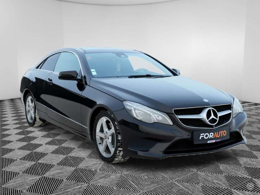 Black Mercedes-Benz E 350 2014 in Vilnius, with an engine capacity of 2.99 L and mileage of 268 thousand km for 10950 €, photo 1 on AUTOMOTO.COM.LV
