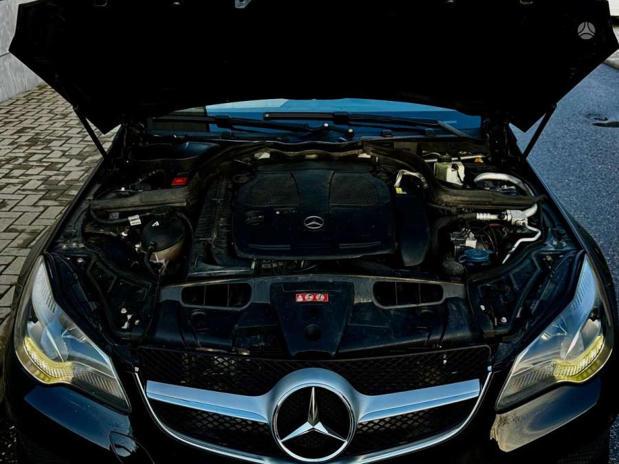 Black Mercedes-Benz E 350 2014 in Vilnius, with an engine capacity of 3.50 L and mileage of 179 thousand km for 8399 €, photo 28 on AUTOMOTO.COM.LV