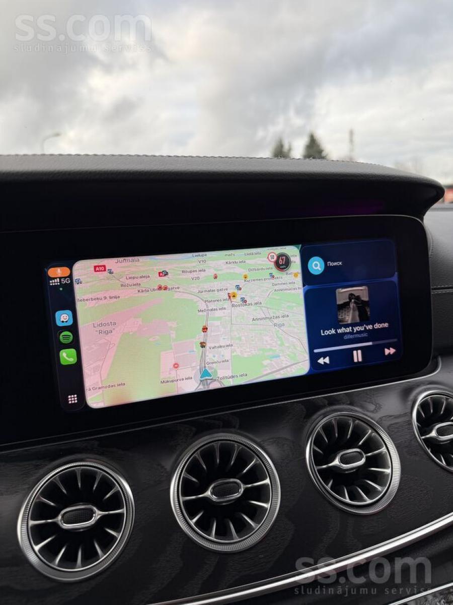 Black Mercedes-Benz E 350 2017 in Riga, with an engine capacity of 3.00 L and mileage of 76 thousand km for 25000 €, photo 8 on AUTOMOTO.COM.LV