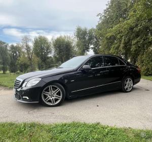 Black Mercedes-Benz E 350 2009 in Kaunas, with an engine capacity of 2.99 L and mileage of 348 thousand km for 7500 €, photo 9 on AUTOMOTO.COM.LV