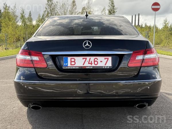 Black Mercedes-Benz E 350 2009 in Liepaja, with an engine capacity of 3.00 L and mileage of 277 thousand km for 7800 €, photo 9 on AUTOMOTO.COM.LV