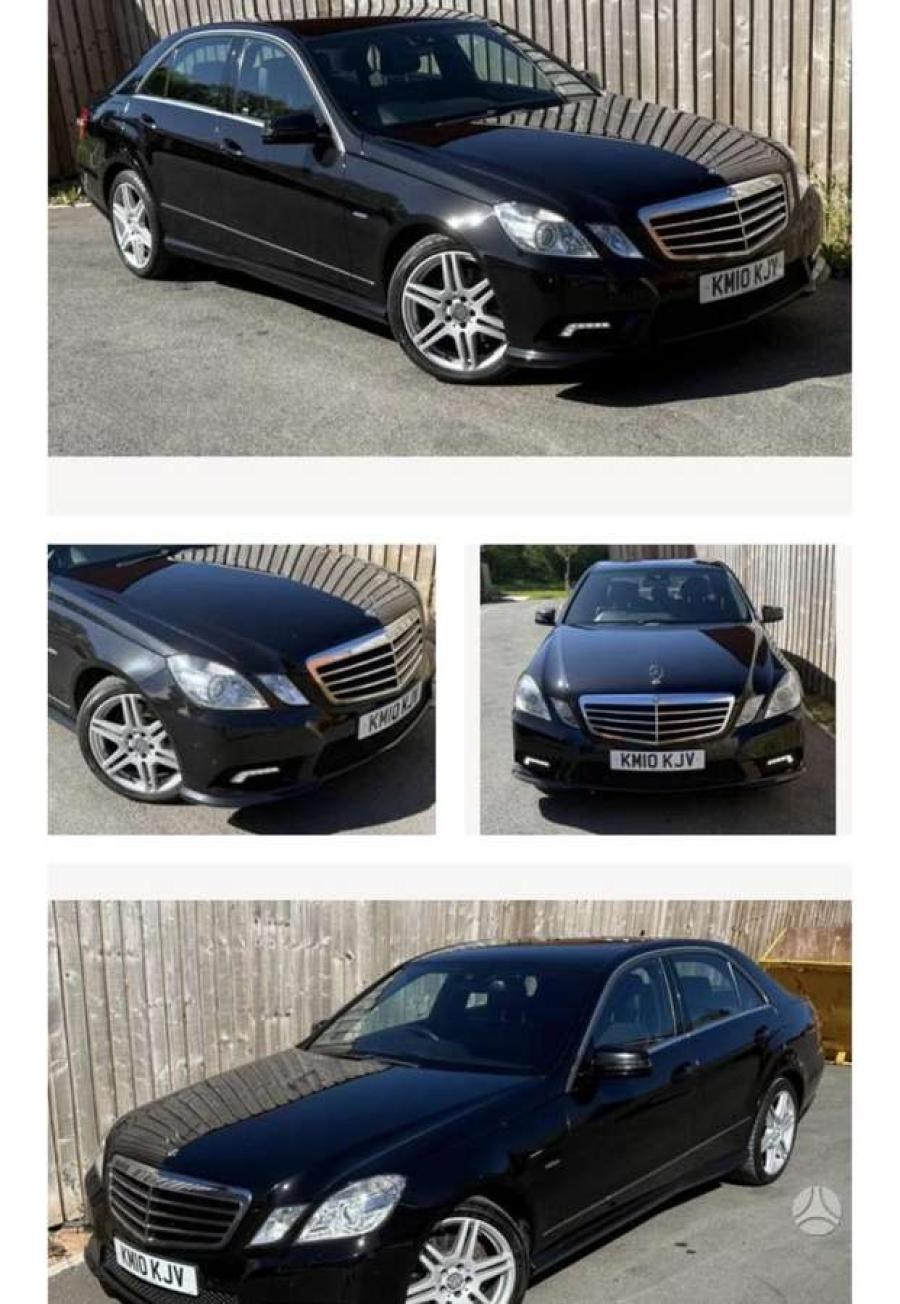 Melns Mercedes-Benz E 350 2010 Kauņa, ar dzinēja tilpumu 2.99 L un nobraukumu 180 tūkst. km par 4500 €, foto 1 vietnē AUTOMOTO.COM.LV