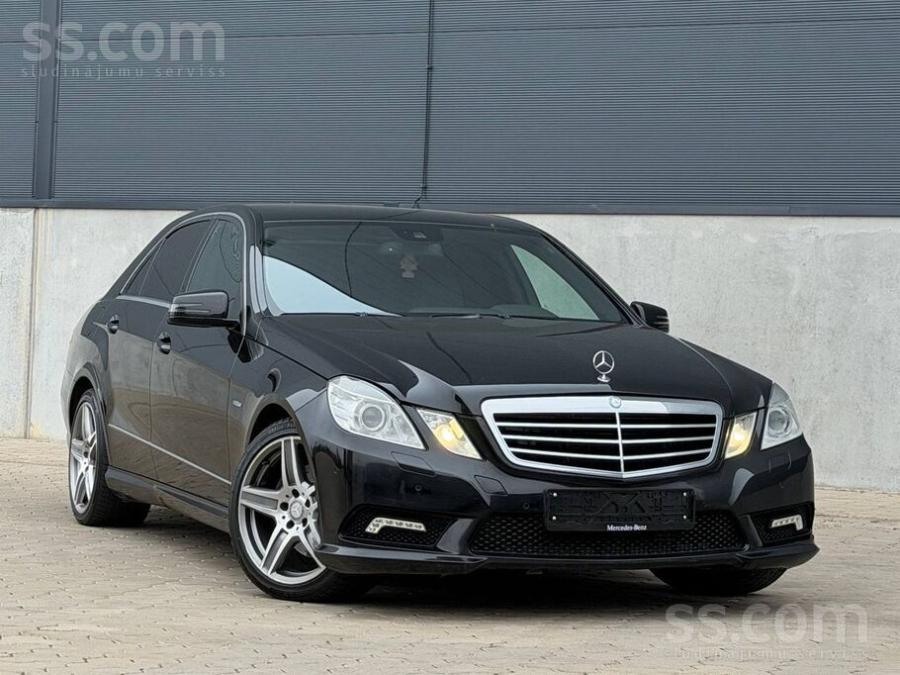 Black Mercedes-Benz E 350 2011 in Riga, with an engine capacity of 3.00 L and mileage of 0 thousand km for 10000 €, photo 1 on AUTOMOTO.COM.LV